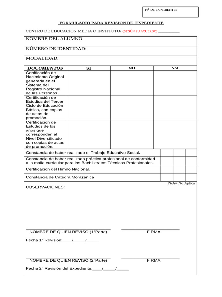 Formulario 2023 | PDF