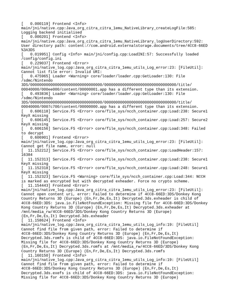 Citra Log.txt.Old | PDF | The Legend Of Zelda | Encryption