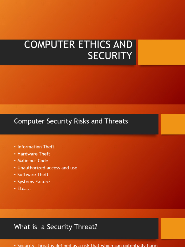 Chapter 6 Computer Ethics and Security | PDF | Malware | Security