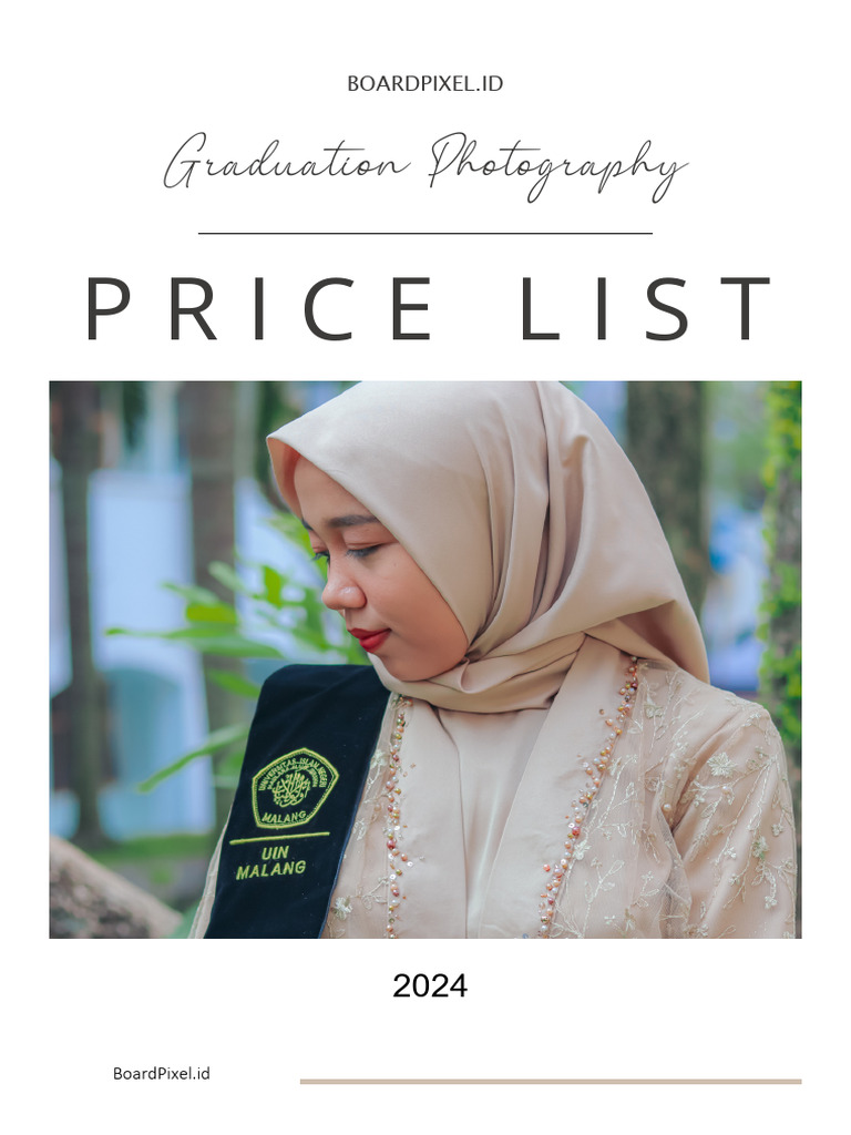 Price List Gradulation | PDF
