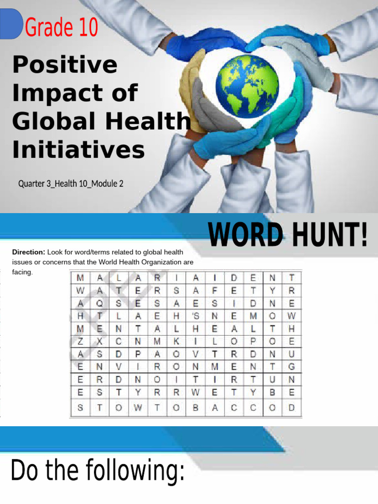 Global Health Initiatives' Positive Impact | PDF | Global Health ...