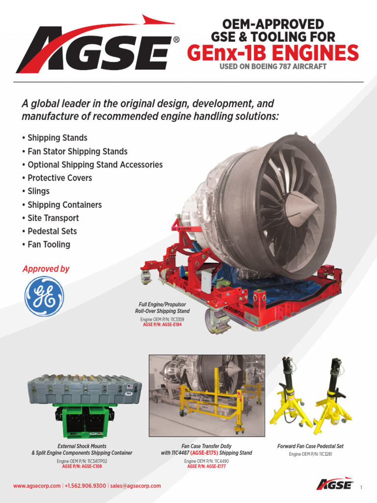 GEnx-1B Engine Shipping Stands Solutions | PDF | Forklift | Cargo