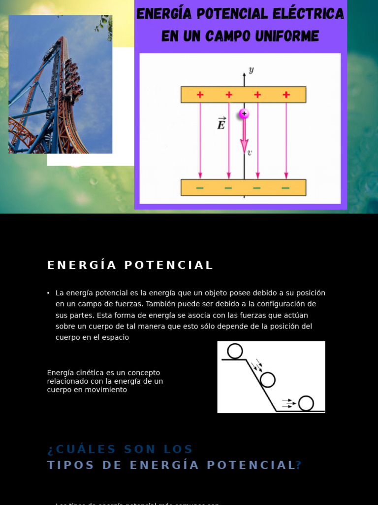 Energía Potencial Eléctrica y Ejemplos | PDF | Energía potencial ...