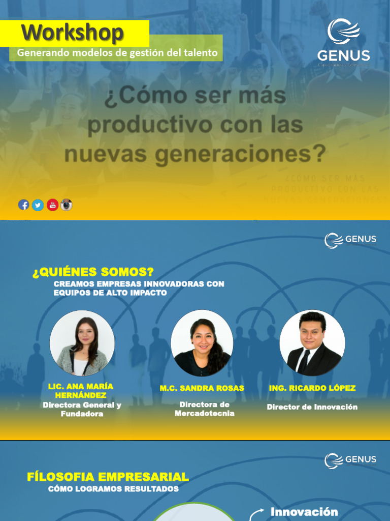 Còmo Ser Màs Productivo Con Las Nuevas Generaciones | PDF | Indicador ...