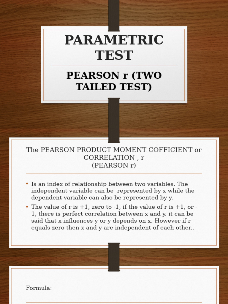 Parametric Test Pearson R | PDF | Data Analysis | Statistical Inference