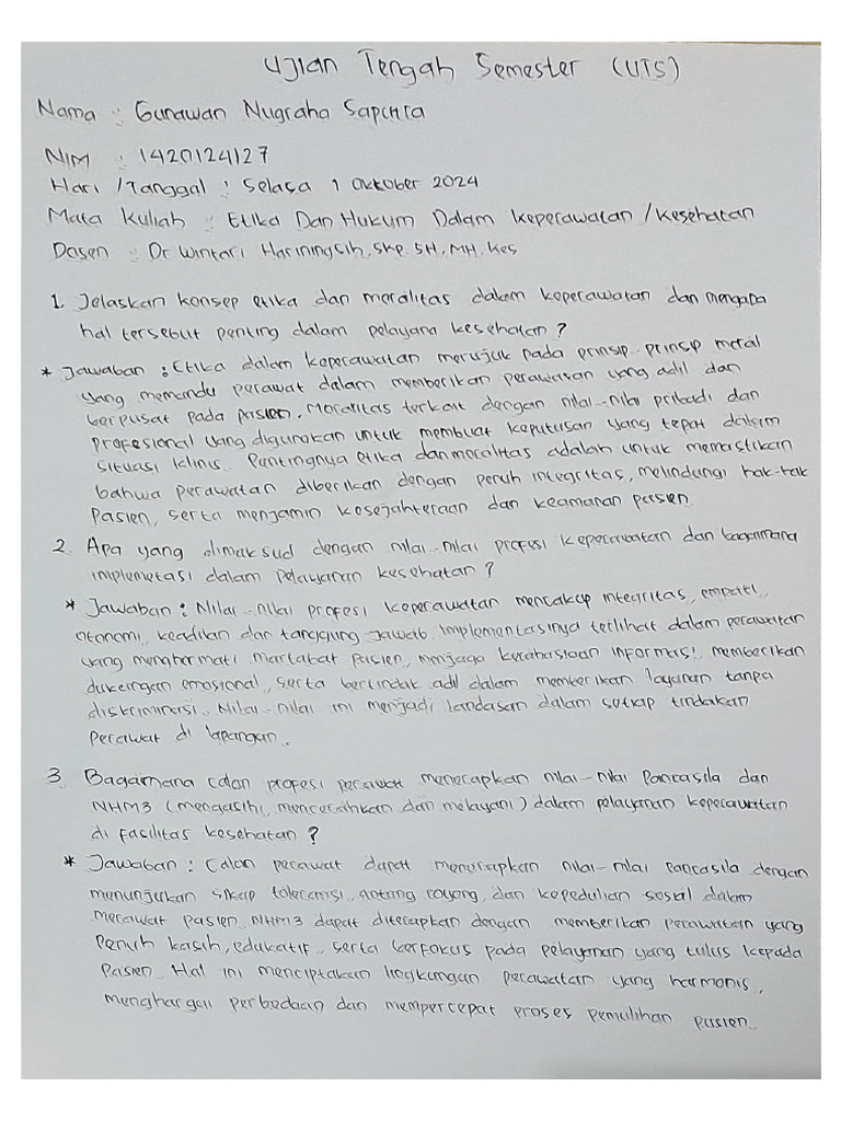 UTS EHDK Gunawan | PDF