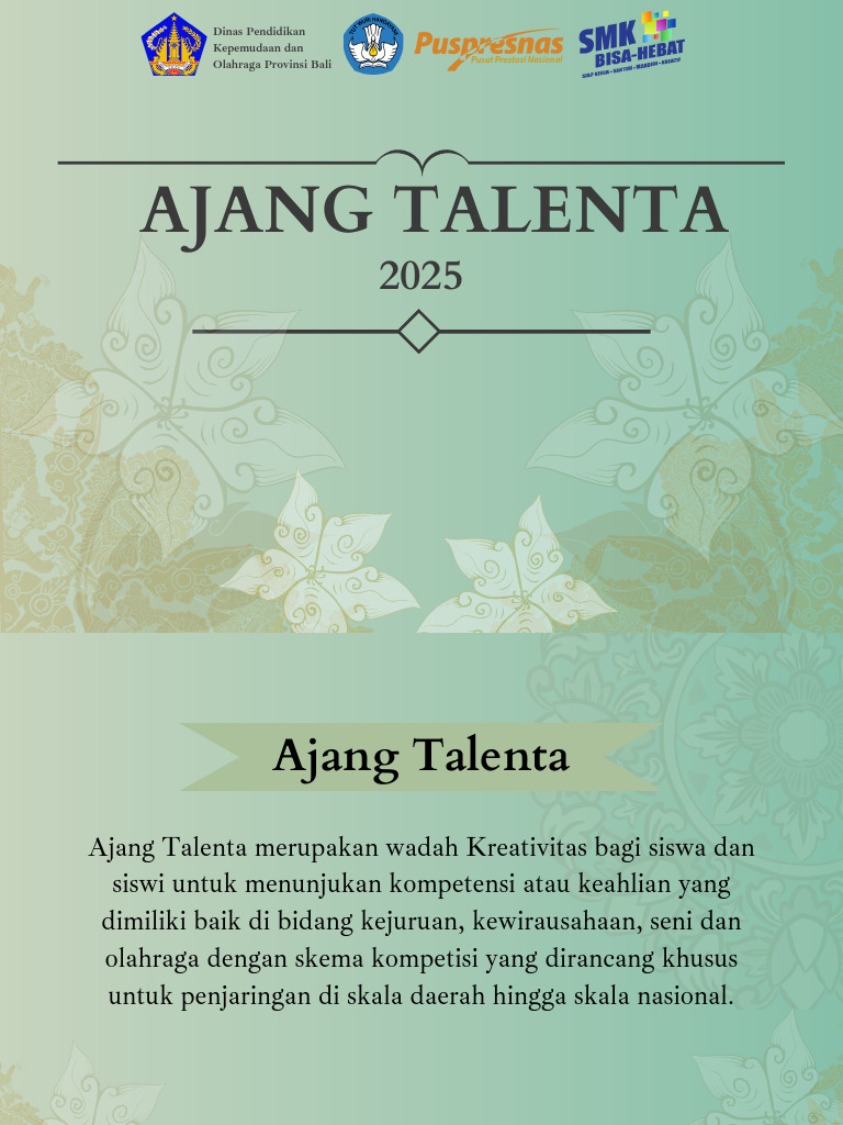 Ajang Talenta 2025 PDF | PDF