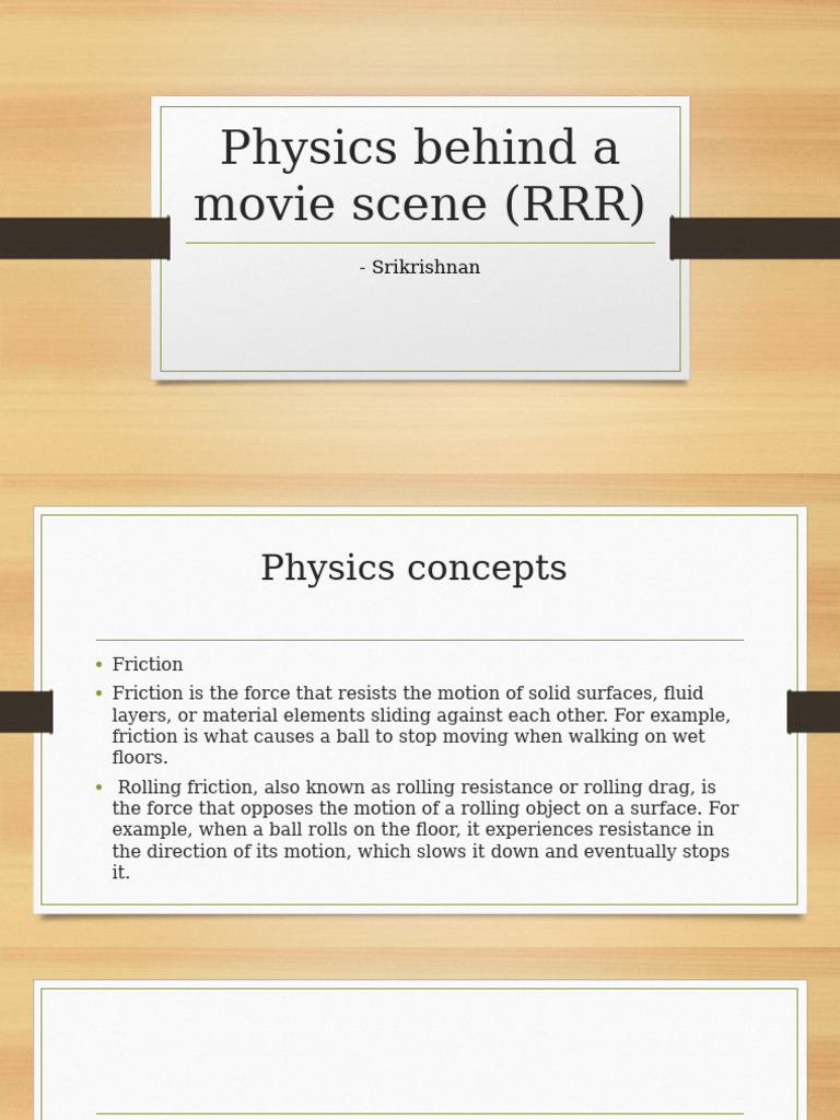 Physics Behind A Movie Scene | PDF | Force | Buoyancy