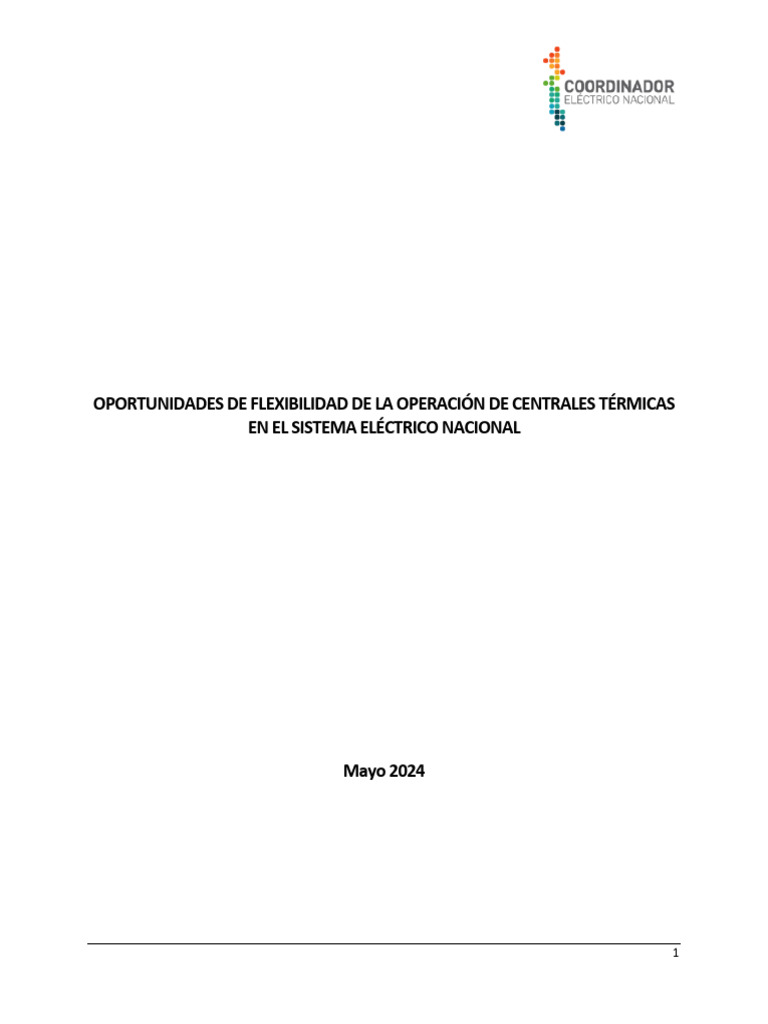 Flexibilidad en Centrales Térmicas 2024 | PDF | Energía renovable