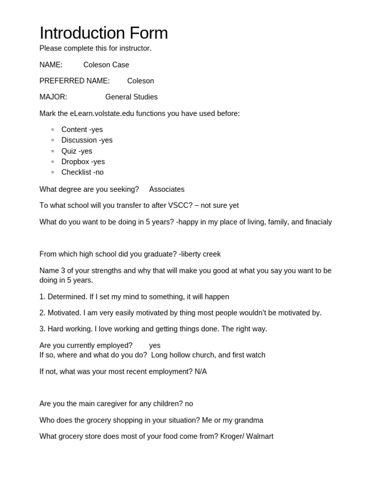 Introduction+Form | PDF