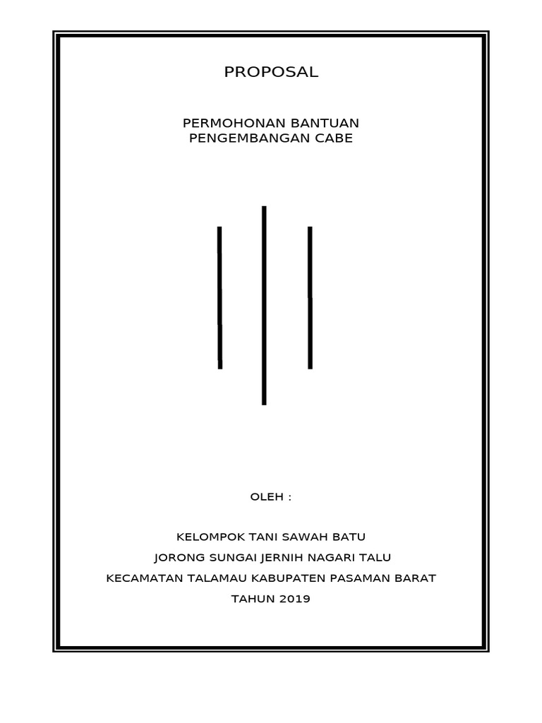 PROPOSAL CABE Sawah Batu | PDF
