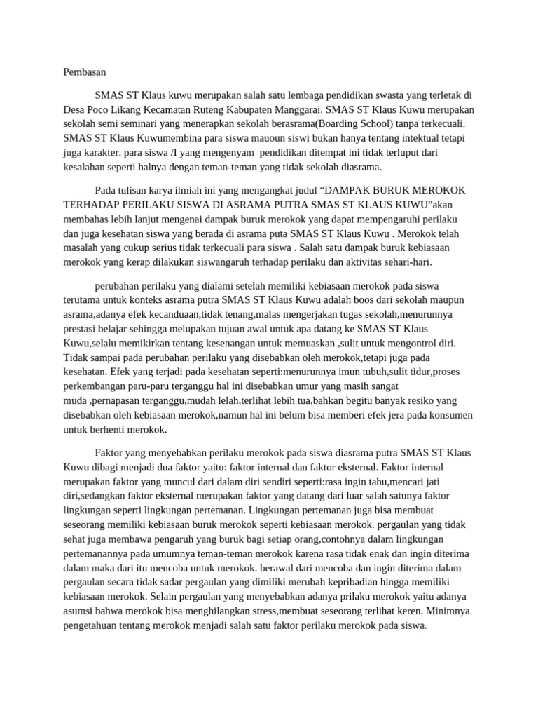 Kti Pembahasan | PDF