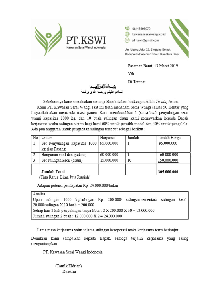 Proposal sulingan 13 maret 2018 | PDF