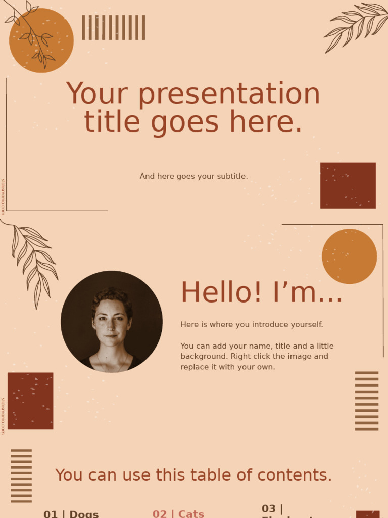 Minimal Brown SlidesMania | PDF