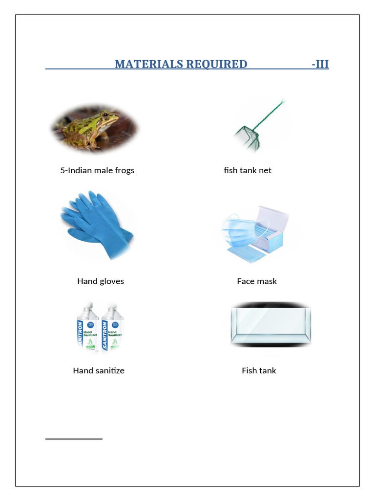 Materials Required | PDF