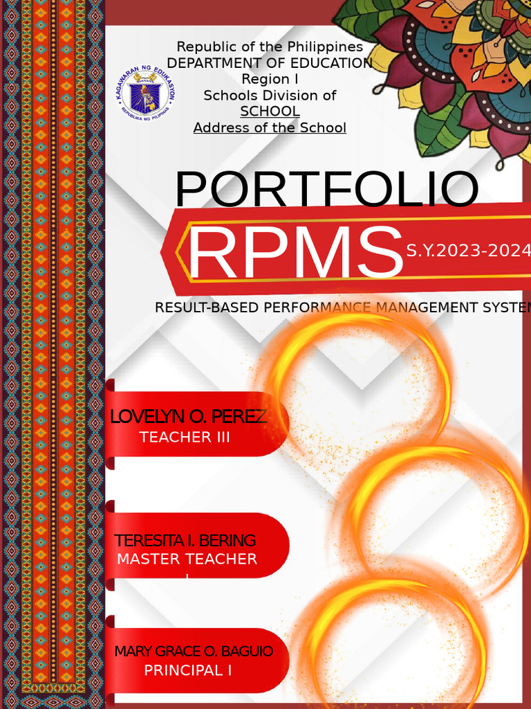 Rpms-S.y.-2023-2024 Sample | PDF | Learning | Teachers