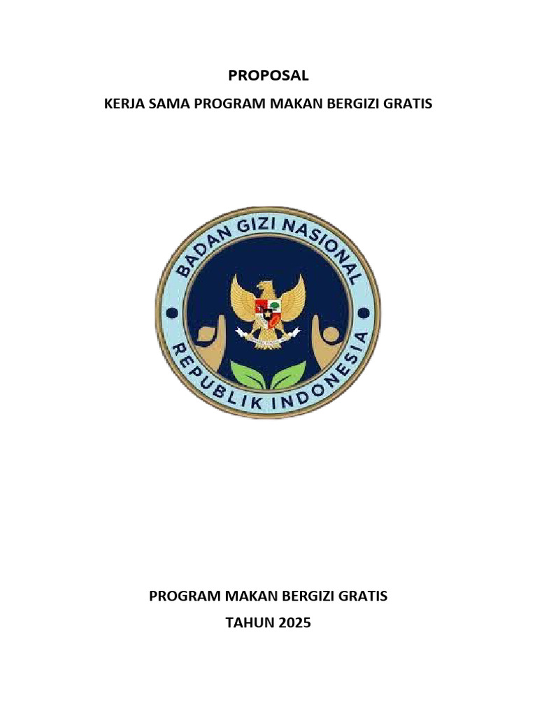 Proposal Program MBG Cafe Kembar | PDF