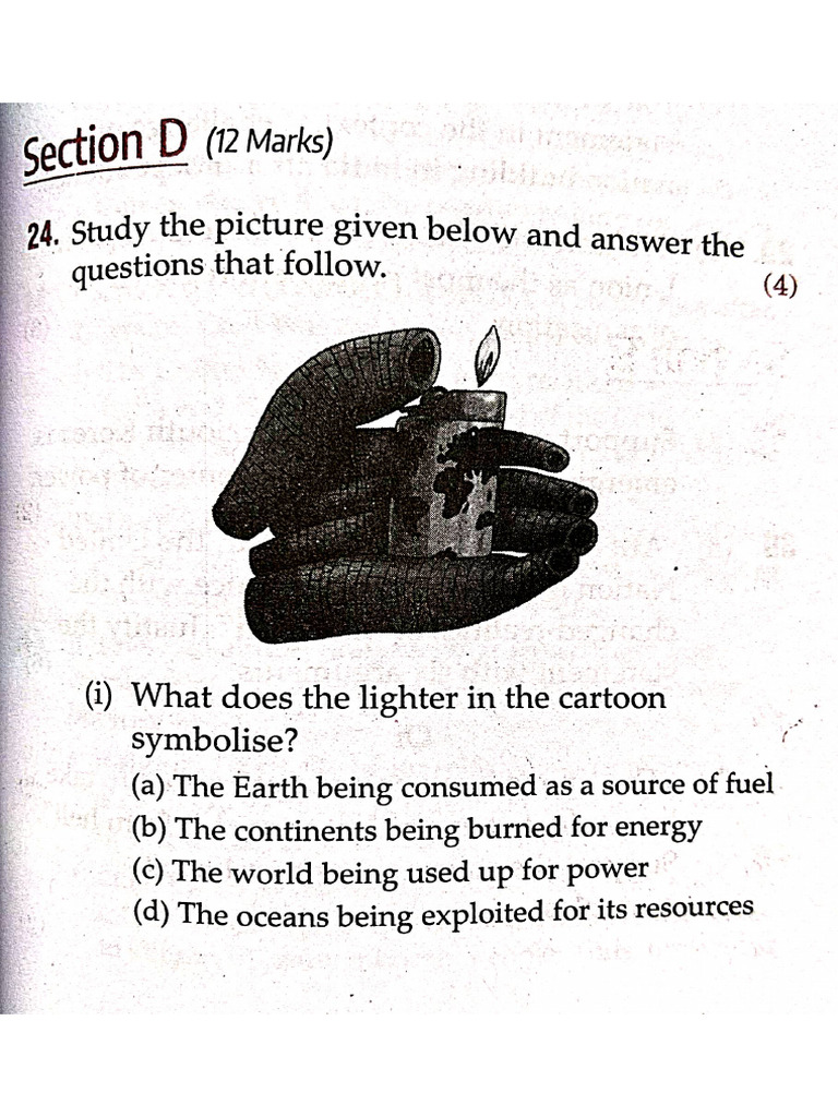 Political Cartoons Sample Paper + Ans (YM) | PDF