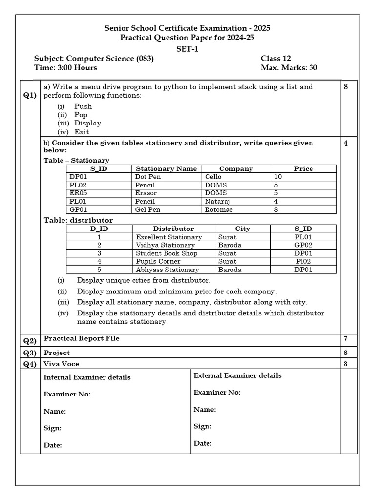 CL-12 Ssce Pract Exam Set 1 | PDF