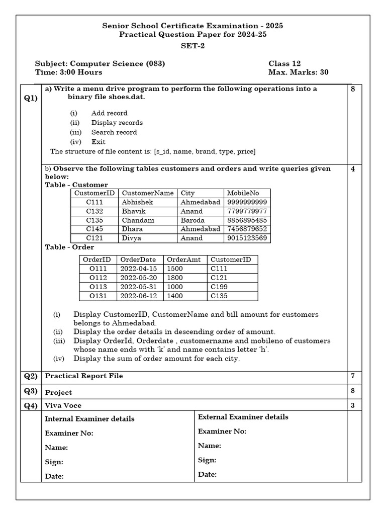 CL-12 Ssce Pract Exam Set 2 | PDF