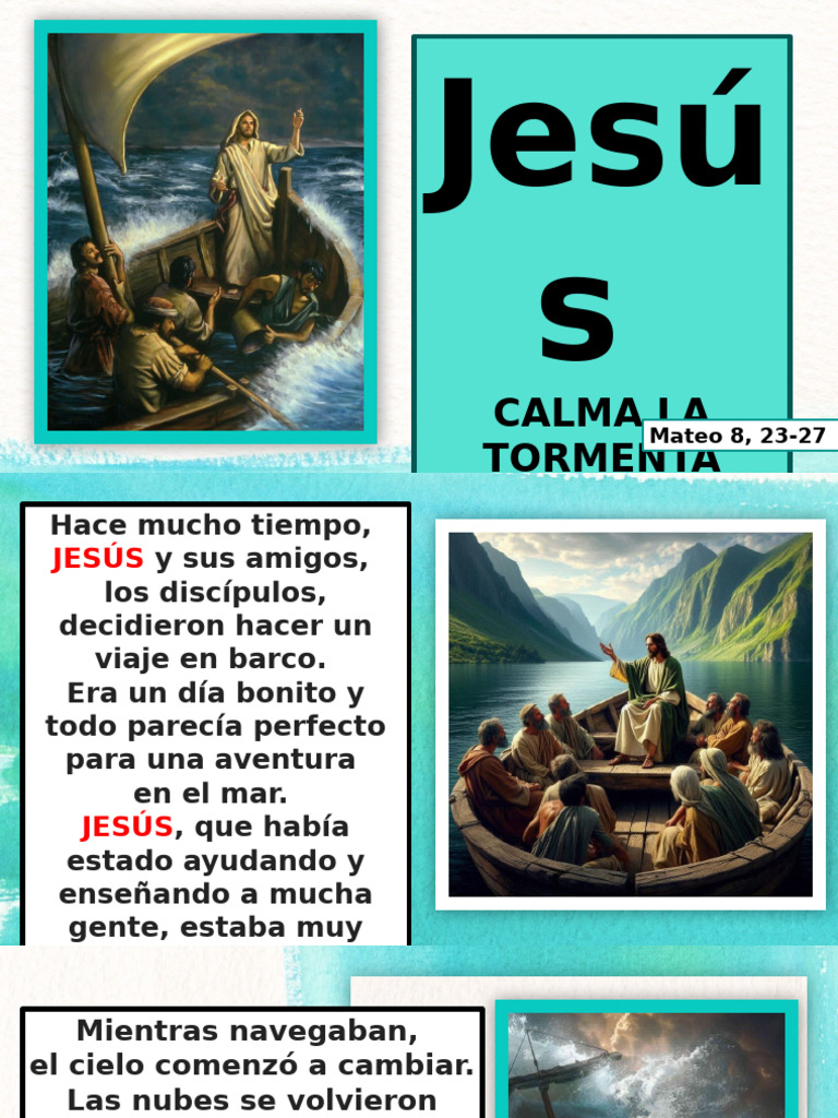 Jesus Calma La Tormenta | PDF | Jesús