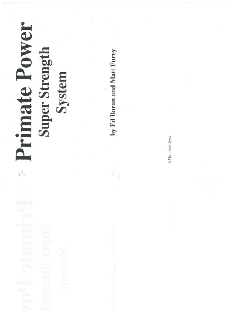 Primate Power - Super Strength System | PDF