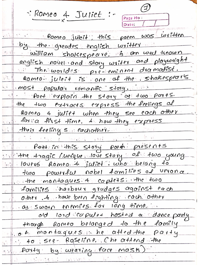 1.romeo & Juliet.. (Summary) | PDF