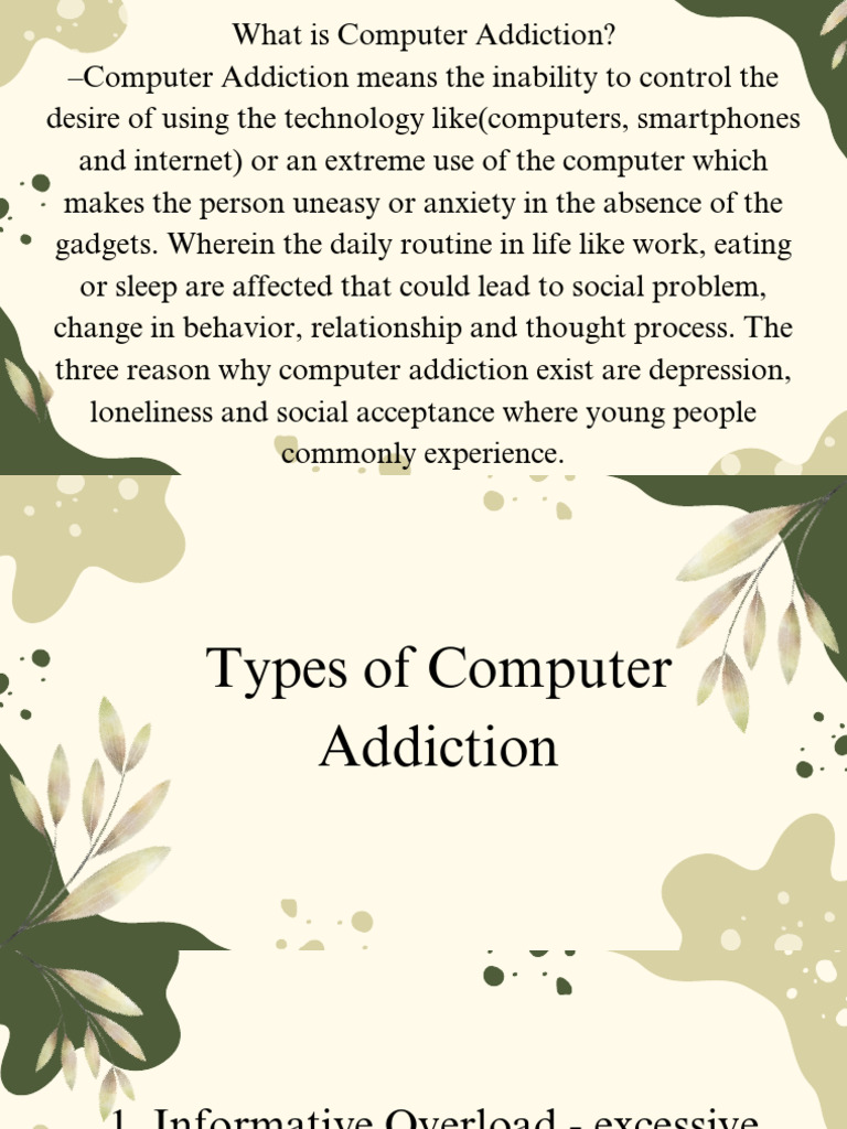 COMPUTER ADDICT | PDF
