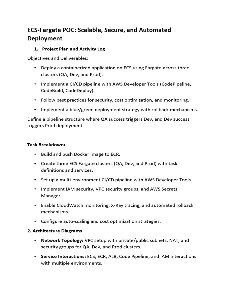 Ecs-Fargate-Realtime Project | PDF | Amazon Web Services | Information Technology Management
