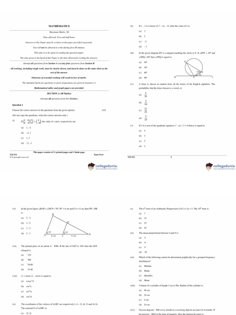 ICSE_Class_10_Mathematics_Question_Paper_2023 ... ICSE_Class_10_Mathematics_Question_Paper_2023 ...