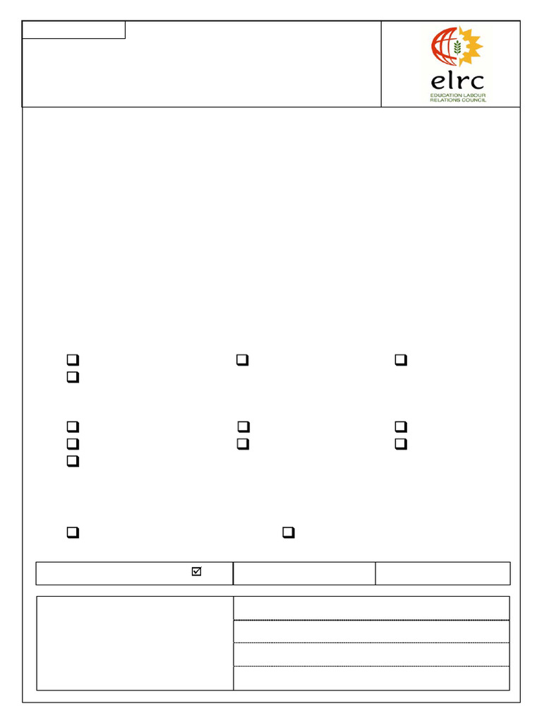 ELRC Form E3: Conciliation Outcome Certificate | PDF
