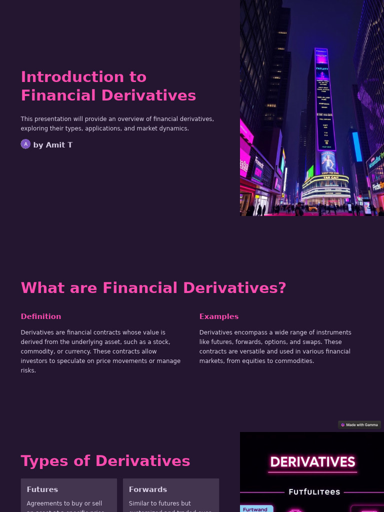 Introduction To Financial Derivatives | PDF | Derivative (Finance) | Financial Risk