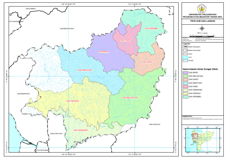 Peta SUB DAS LANDAK | PDF