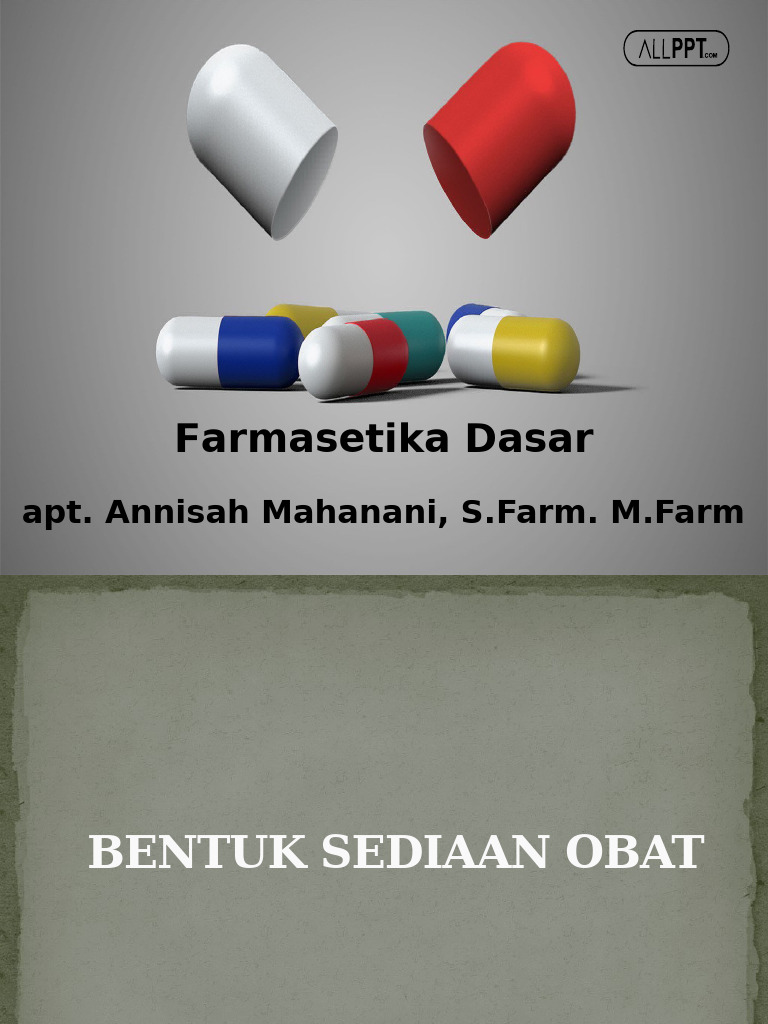 P3 BENTUK_SEDIAAN_OBAT | PDF