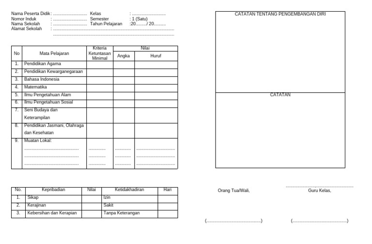 Blangko Raport | PDF