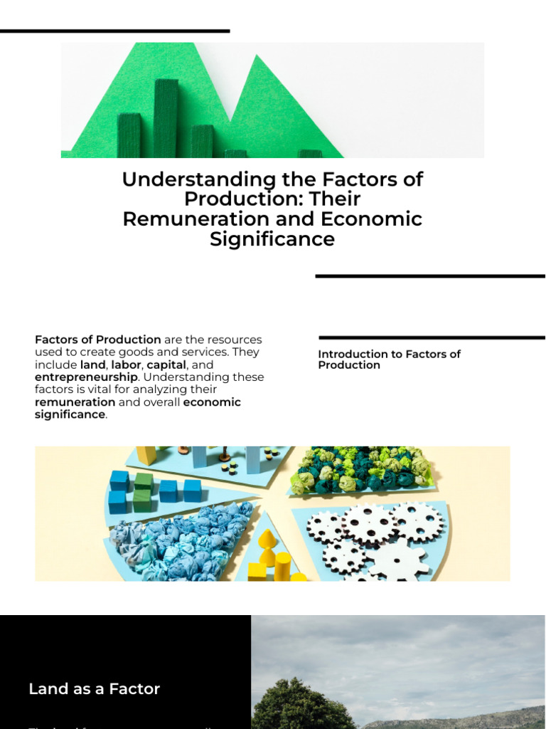 Factors of Production and Their Remuneration | PDF | Entrepreneurship ...