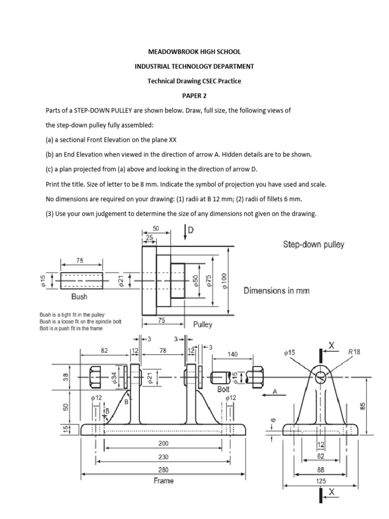 Csec TD Paper 2 Practice Questions # 3 | PDF