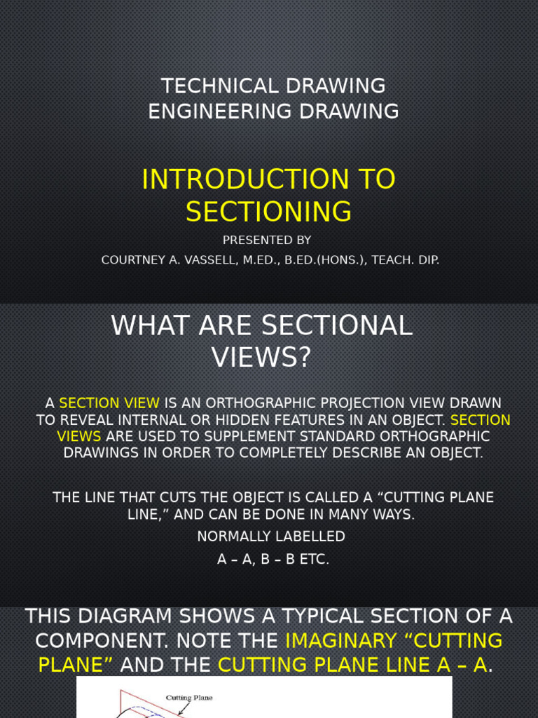 Introduction To Sectioning LESSON # 3 | PDF | Screw | Mechanical ...