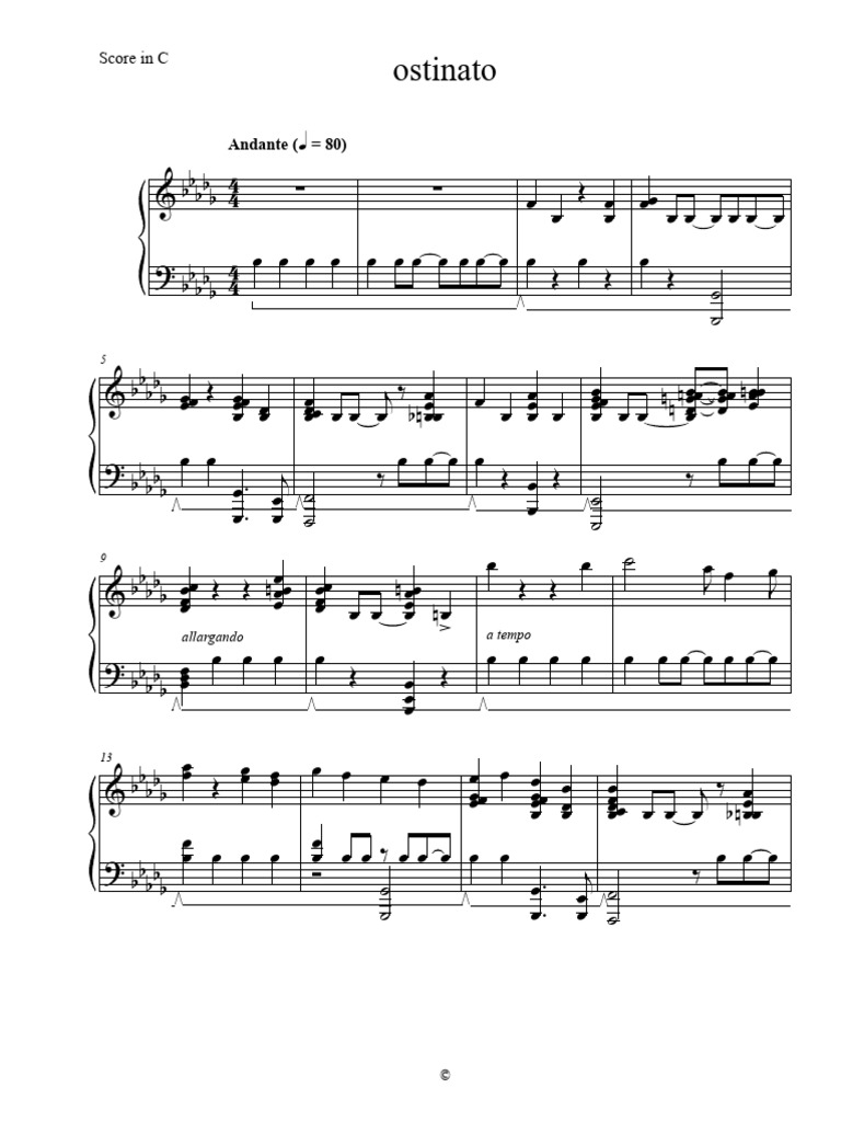 ostinato | PDF | Musical Forms | Elements Of Music