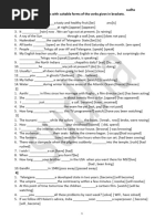 Tenses Worksheet With Errors Gap Filling | PDF | Linguistic Morphology ...