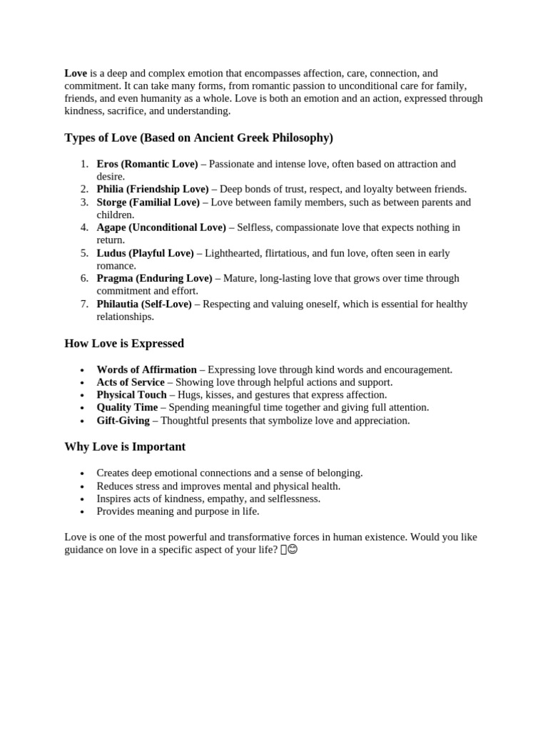 Love | PDF