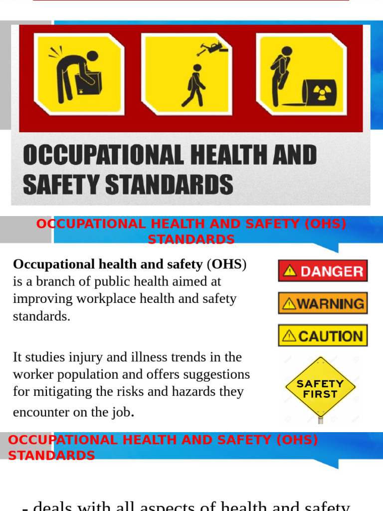 Occupational Health and Safety | PDF