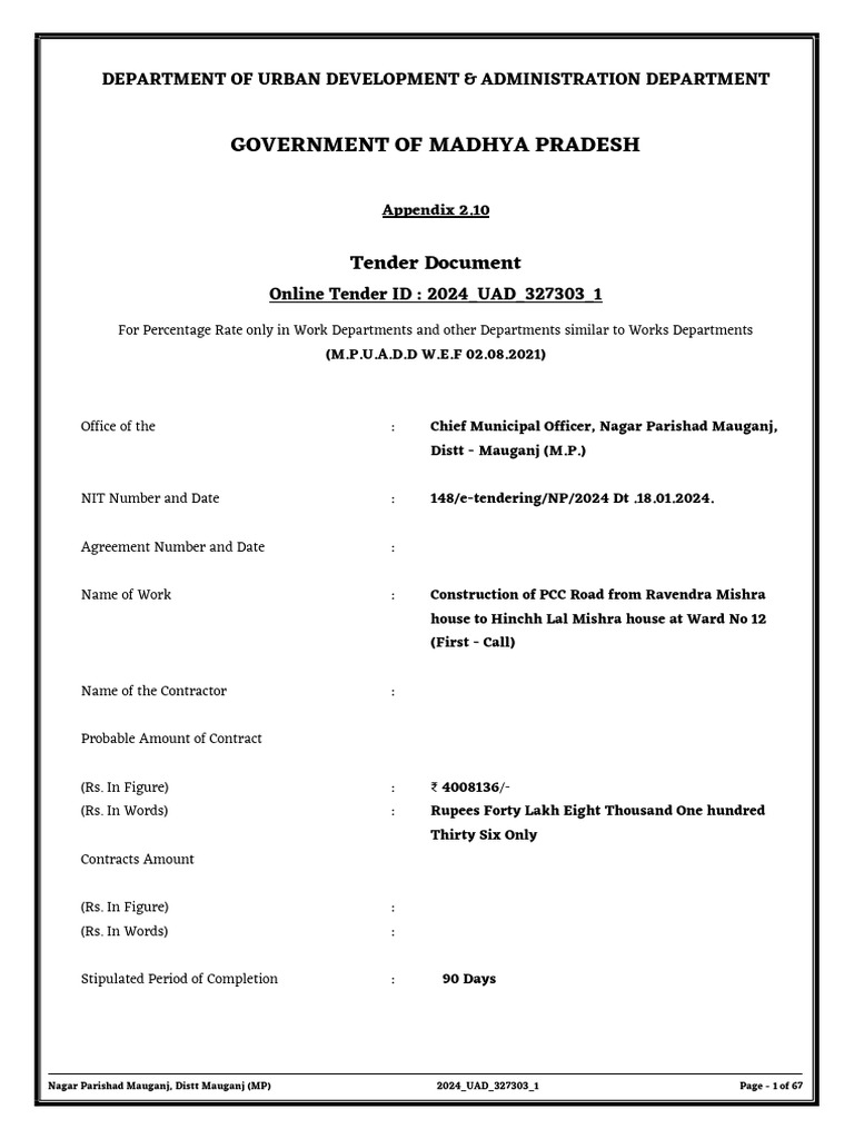Tender | PDF | Specification (Technical Standard)