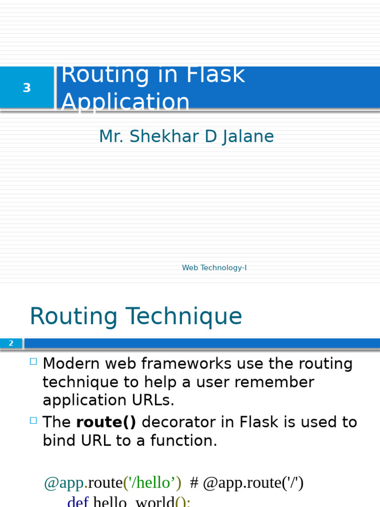 03 Flask Routing | PDF