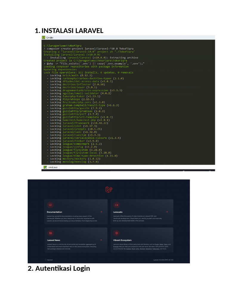 Instalasi Laravel | PDF