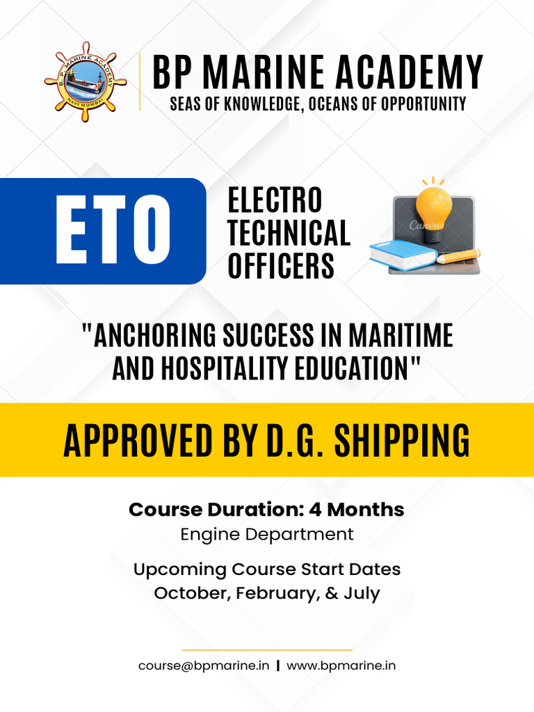 ETO Training for Maritime Careers | PDF