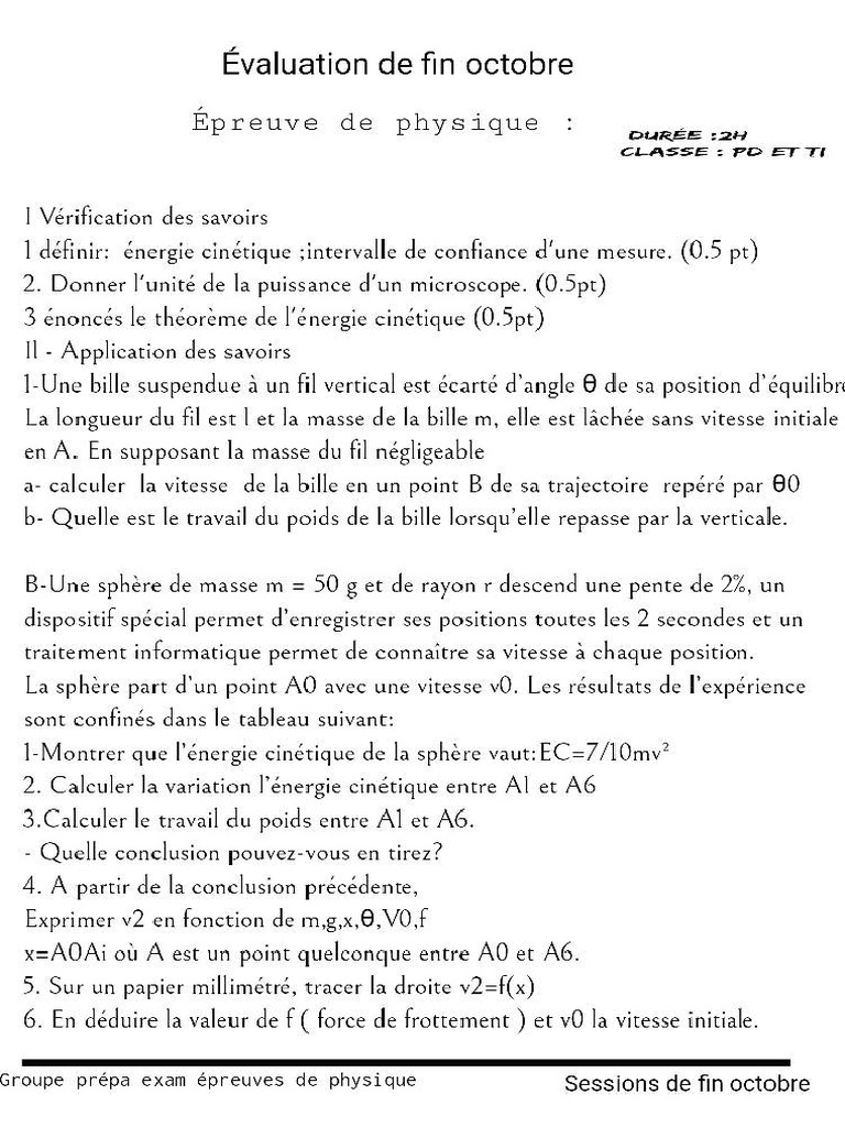 Physique (2) | PDF