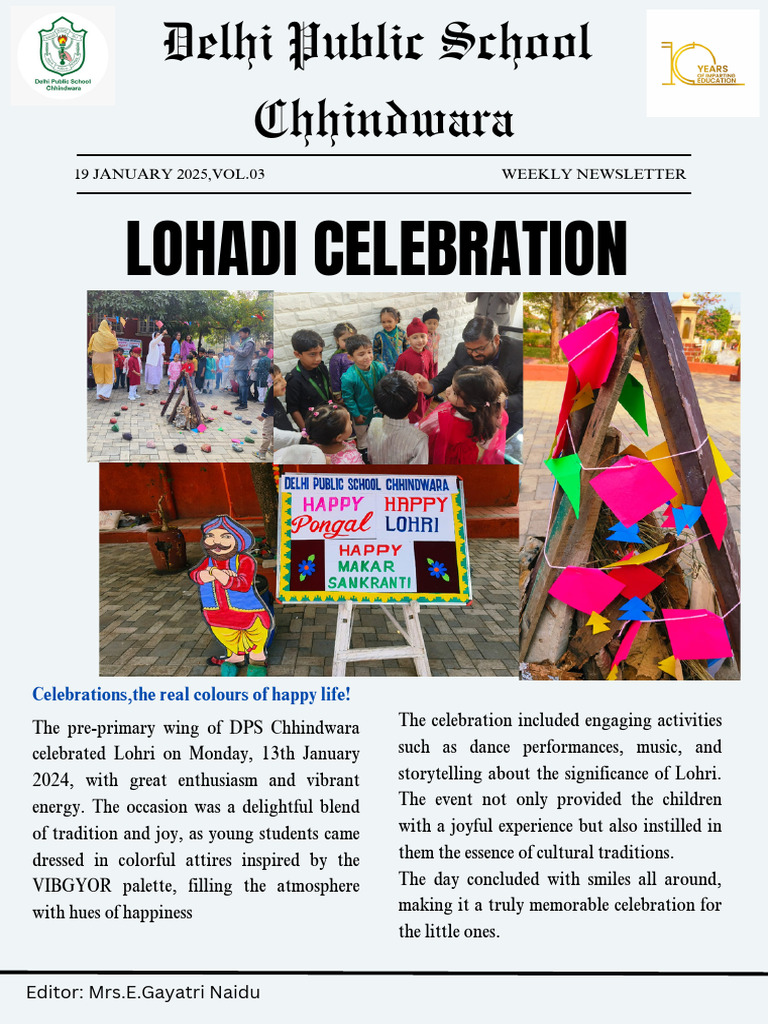 DPS Chhindwara Weekly Newsletter | PDF | Cognition | Learning