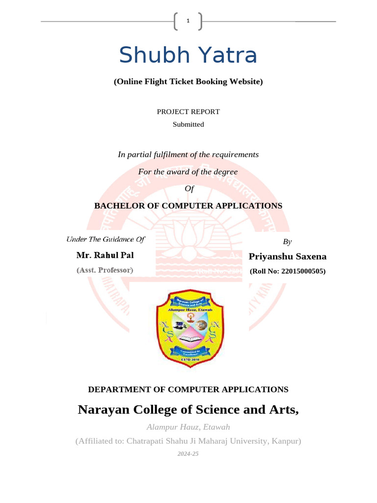 Shubh Yatra Priyanshu Saxena | PDF | World Wide Web | Internet & Web