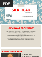 Silk Road Summary, Explanation, Word Meanings Class 11 | PDF | English ...